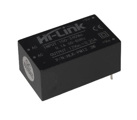 AC/DC konverter modul, HLK-PM12 Ulaz 90-240VAC Izlaz 12V/250mA step down 3W
