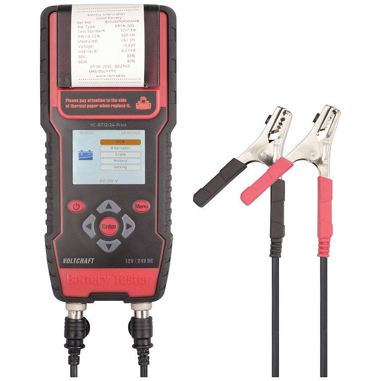 Tester akumulatora VOLTCRAFT VC-BT12 24 Print