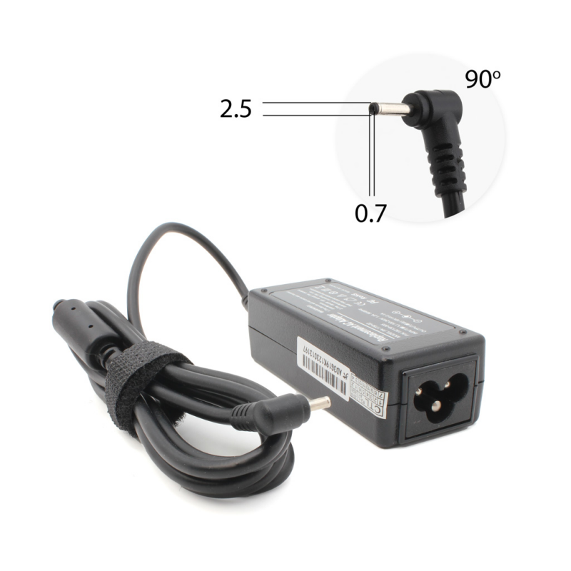 punjač za laptop Asus 19 V 2.1 A 2.5×0.7 ugao 90