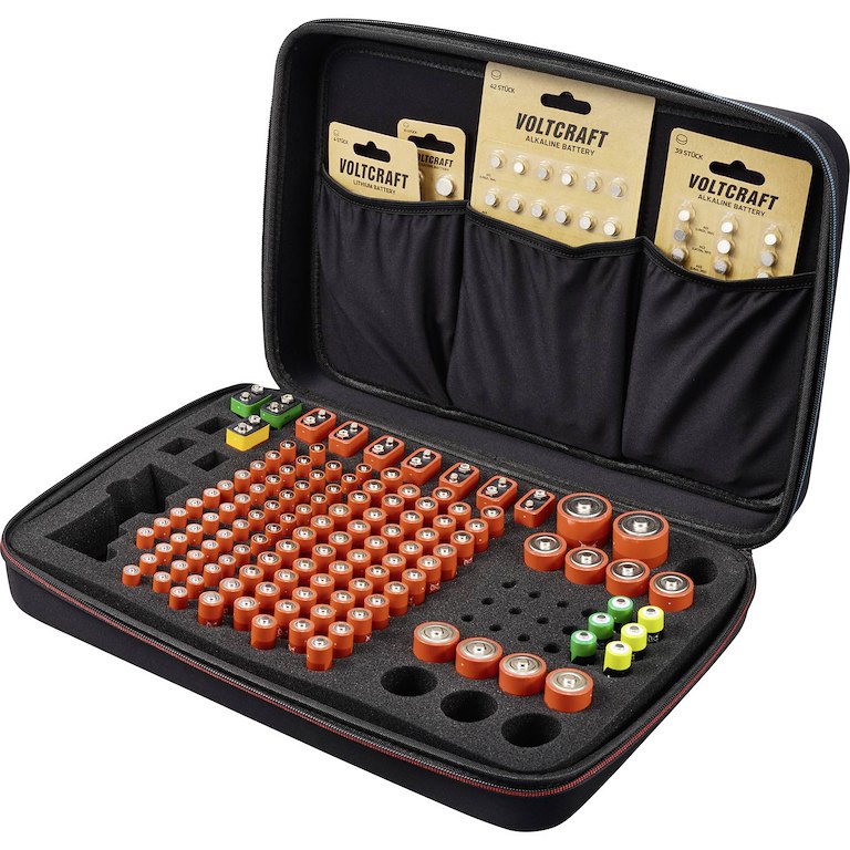 Set 100 baterija VOLTCRAFT u torbici