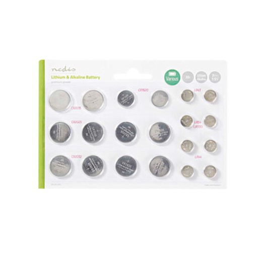 Set litijumskih i alkalnih dugmastih baterija 20 u 1