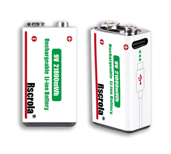Baterija punjiva Rscola 9V 21800mWh sa Type C