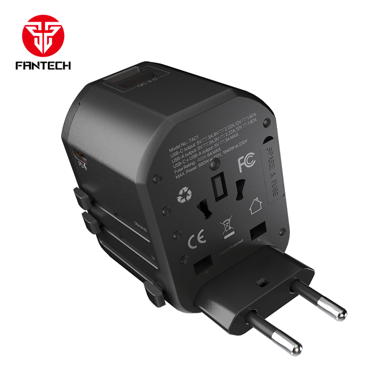 Univerzalni Travel strujni adapter EU USA UK AUS 2xUSB 20W