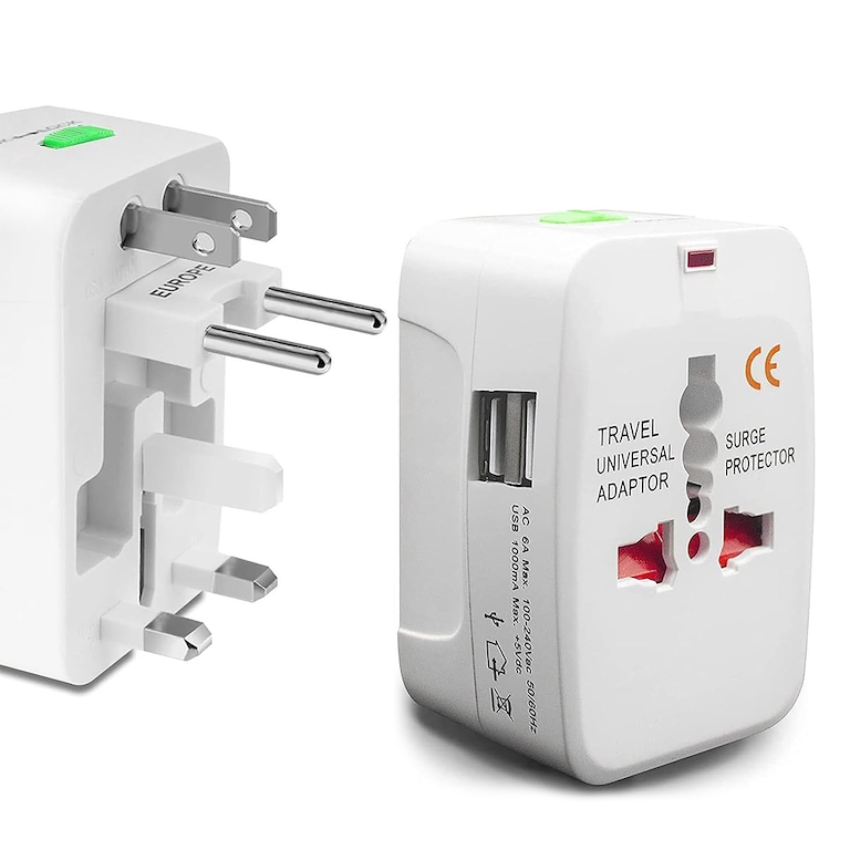 Univerzalni Travel strujni adapter EU USA UK AUS + 2X USB