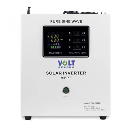 Solarni inverter VOLT Sinus Pro 2000 S 24V 1400W MPPT 40A čista sinusoida