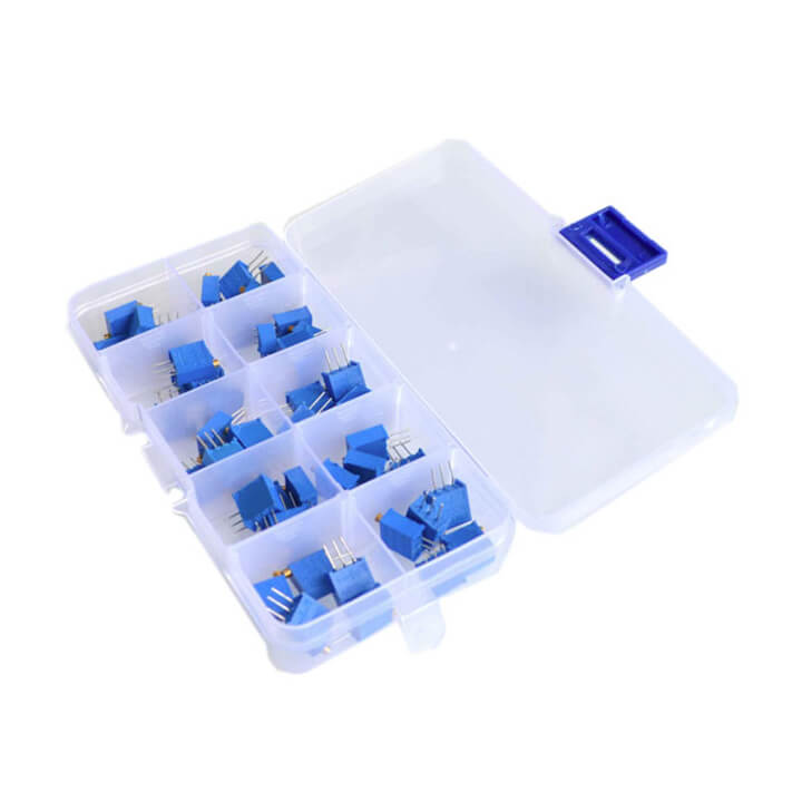 Set trimeri potenciometri 3296W 100R-1M višeobrtni 50 u 1