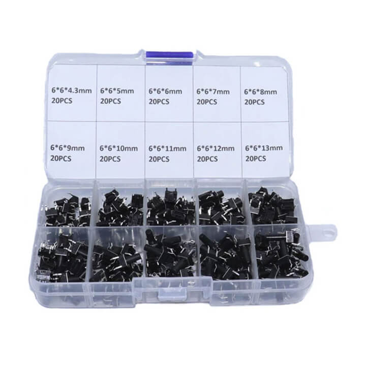 Set mikro tasteri 6x6mm 200 u 1