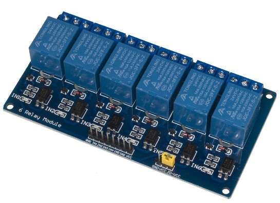 Arduino šestokanalni modul sa relejom 6V/10A
