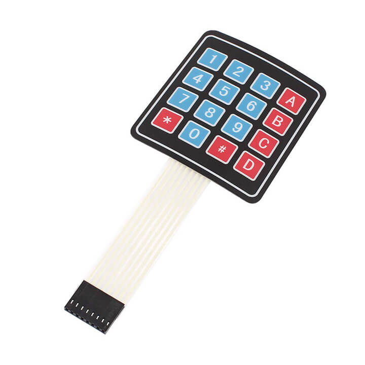 Arduino tastatura, 4×4 tastera
