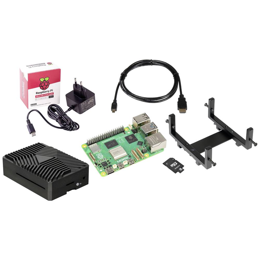 Raspberry PI 5 model B 8GB RAM set DIN RAIL