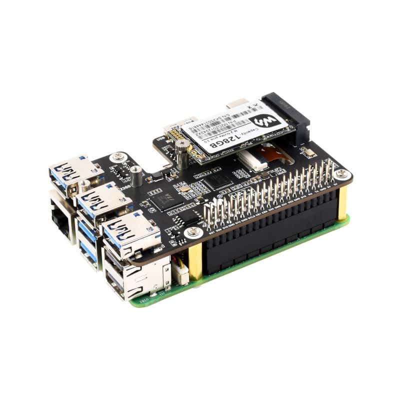 Raspberry Pi 5 adapter za NVMe i M.2 SSD USB 3.2