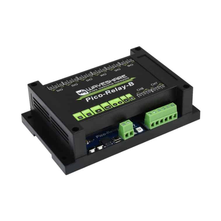 Industrijski 8-kanalni relej modul za Raspberry Pi Pico
