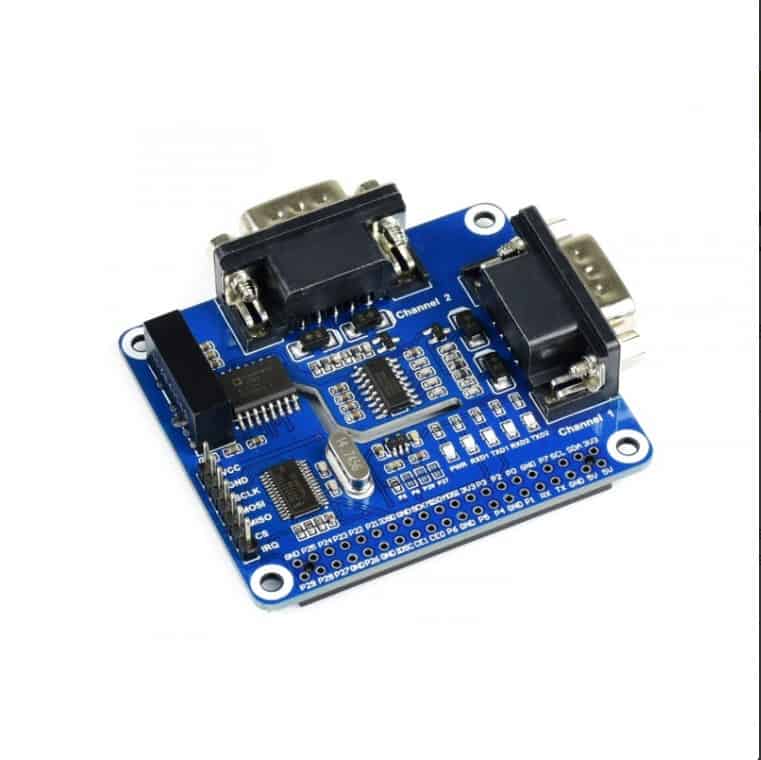 Dvokanalni RS232 HAT za Raspberry Pi