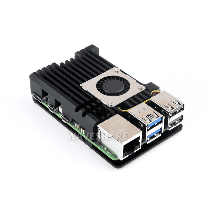Raspberry PI 5 metalno kućište sa jednim ventilatorom