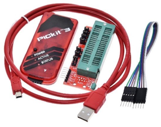PICKIT 3.5 Clone Programator sa kablovima i ZIF podnožjem