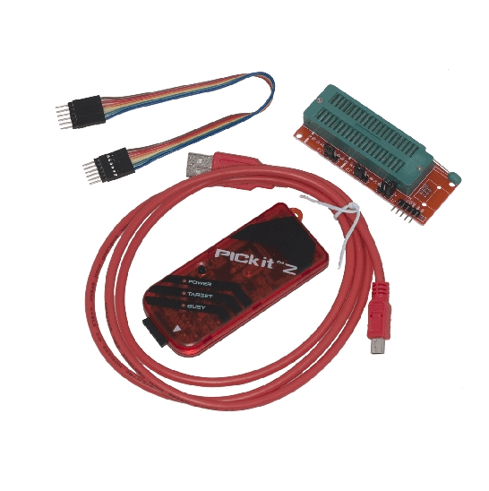 PICKIT2 Clone Programator, sa kablovima i ZIF podnožjem za programiranje