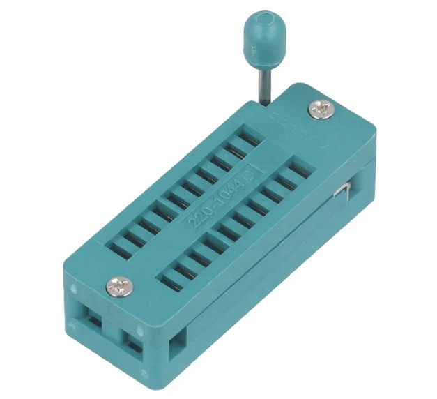 Podnožje DIP20 pin ZIF test 7.62mm