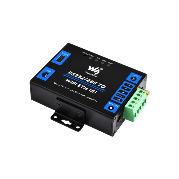 Industrijski serijski server RS232/RS485 – WiFi + Ethernet sа Modbus/MQTT i metalnim kućištem