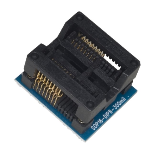 Adapter sa podnožjem SOIC8/SOP8/SO08, 300mils, na DIP16