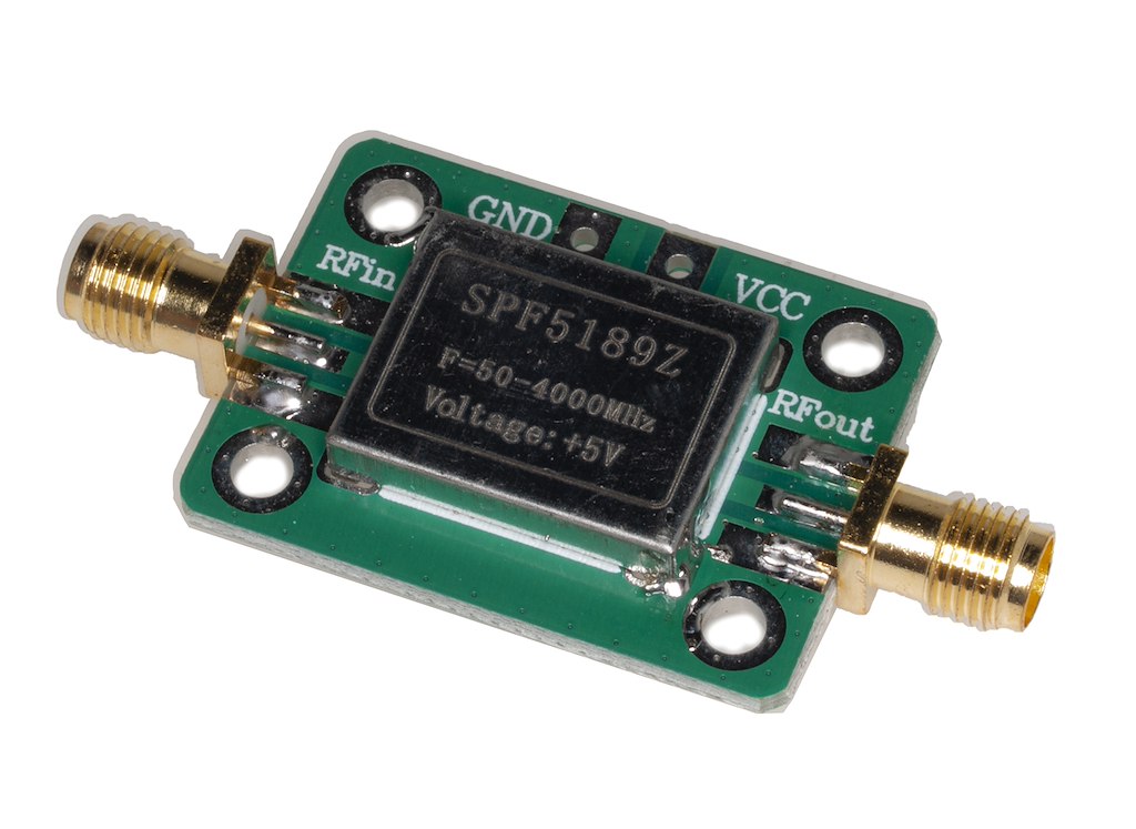 Predpojačalo LNA 50-4000 MHz RF SPF5189 NF 0.6dB