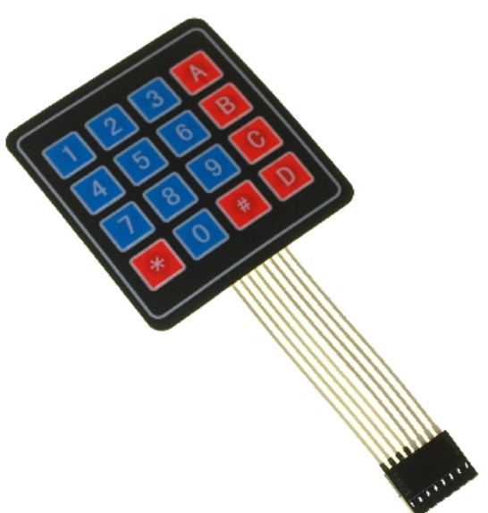 Tastatura matrična membranska 4×4 16 tastera