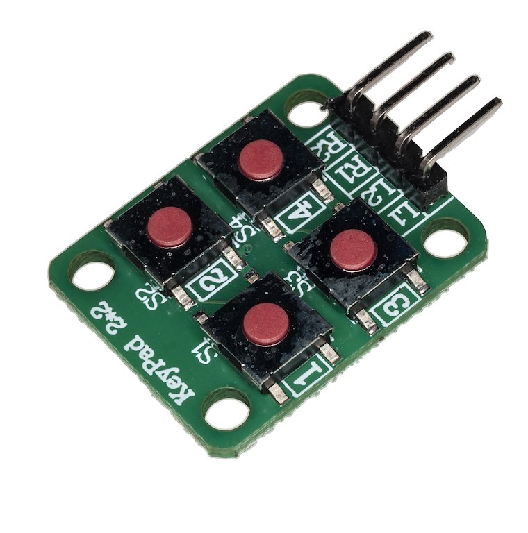 Tastatura 2×2 PCB matrična