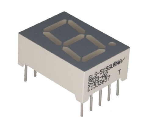 LED Displej 13.2mm anoda zeleni 3mcd Low Current