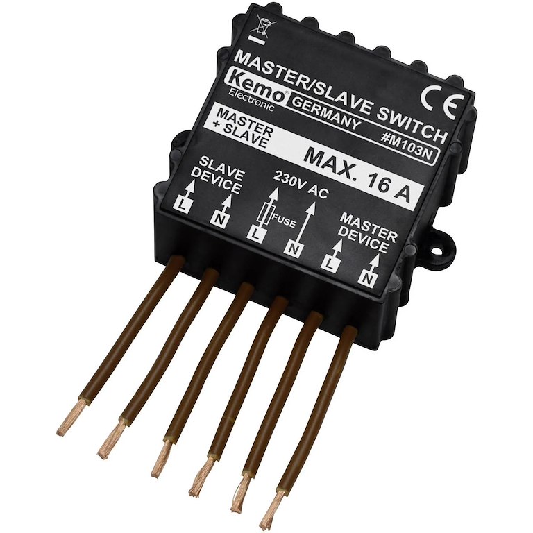 Relejni modul Kemo M103N Master slave switch Component 230V AC
