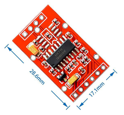 HX711 Dvokanalni 24-bitni A/D modul za merenje težine