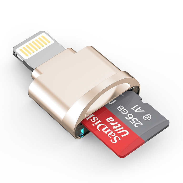 Čitač memorijskih kartica MicroSD iPhone Lightning