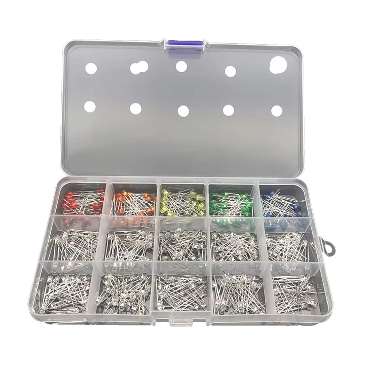 Set LED dioda 3mm višebojne 300 u 1