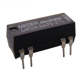 Relej reed DIP24-2A72-21L 24V 2xR