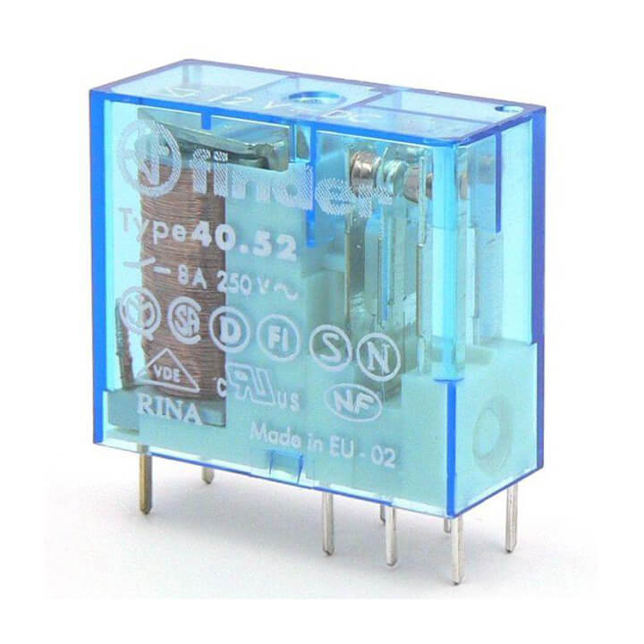 Relej Finder 40.52.9.024.0000 24VDC 8A 900R 2xM+R