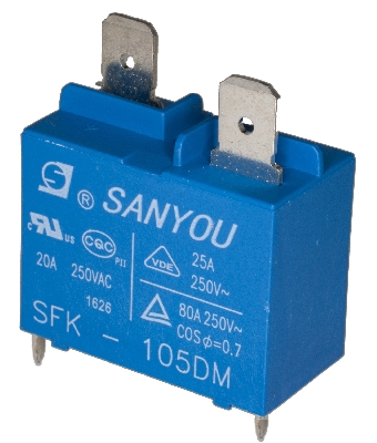 Relej HF102F-24VDC 1 X ON, SPST, 25A, 24V, 640Om