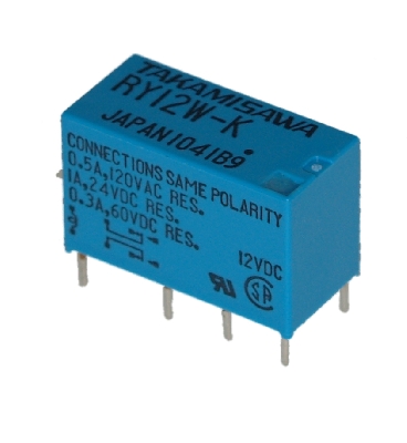 Relej RY-24WK 2 X ON/OFF, DPDT, 24V, 1A, 2880Om, (Takamisawa) Fujitsu