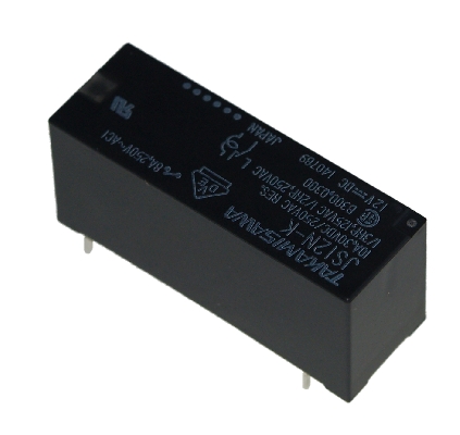 Relej JS24NK 1 X ON/OFF, SPDT, 8A, 24V, 2350Om, RM3.2mm, Fujitsu
