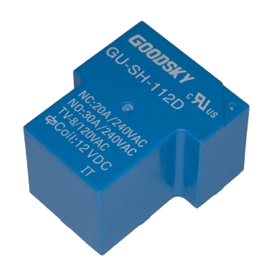 Relej GU-SH-124D 1 X ON/OFF, SPDT, 30A, 24V, 640Om, 6 pina