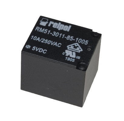 Relej 1 X ON/OFF, SPDT, 10A, 24V, 1600Om, Relpol, RM51-3011-85-1024