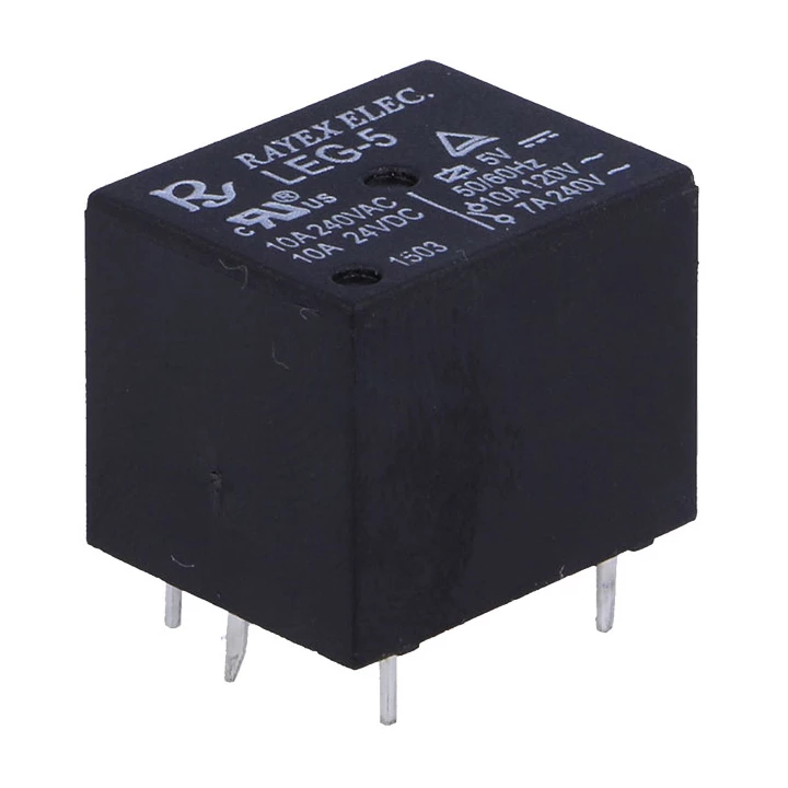 Relej LEG-5 5V 10A 1xM+R