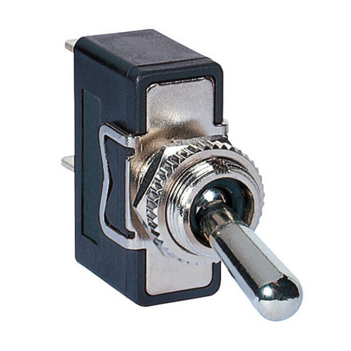 Taster kipp 16A/250V 1-pol 3-položaja (ON)-OFF-(ON) (C3922BE) fi=10.8mm