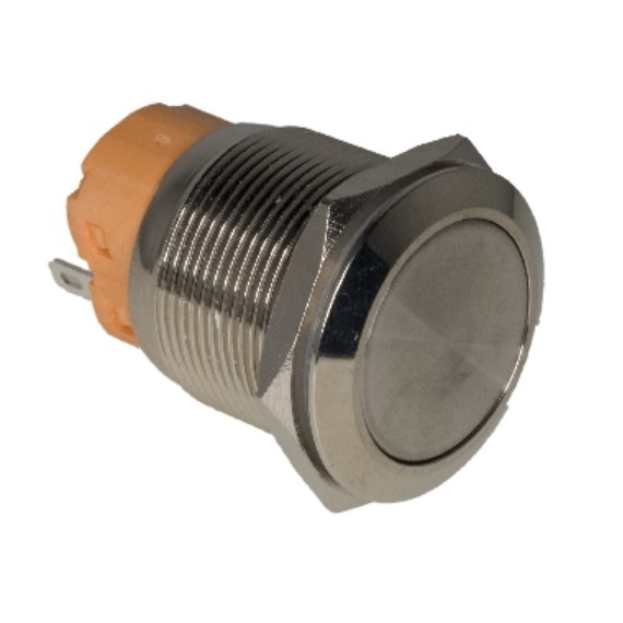 Taster Inox 22mm 1X ON/OFF mirni i radni kontakt 5A 250V