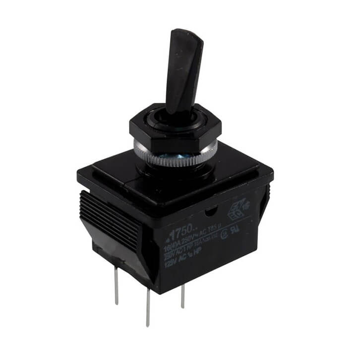 Prekidač kipp 16A/250V 2-pol 2-položaja ON-OFF fi=12.7mm