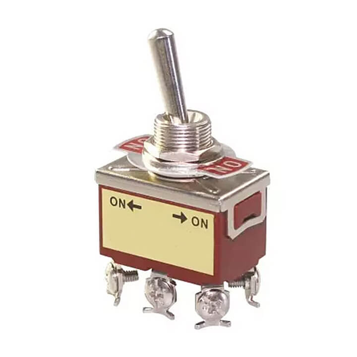 Prekidač kipp 20A/250V 2xON-OFF-(ON) fi=12mm