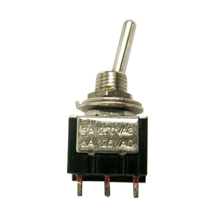 Taster kipp 3A/250V 2-pol 2-položaja, fi=6mm