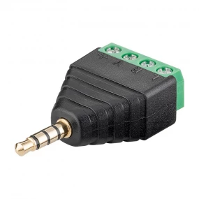 3.5mm Stereo plastični 4-pol, sa klemom
