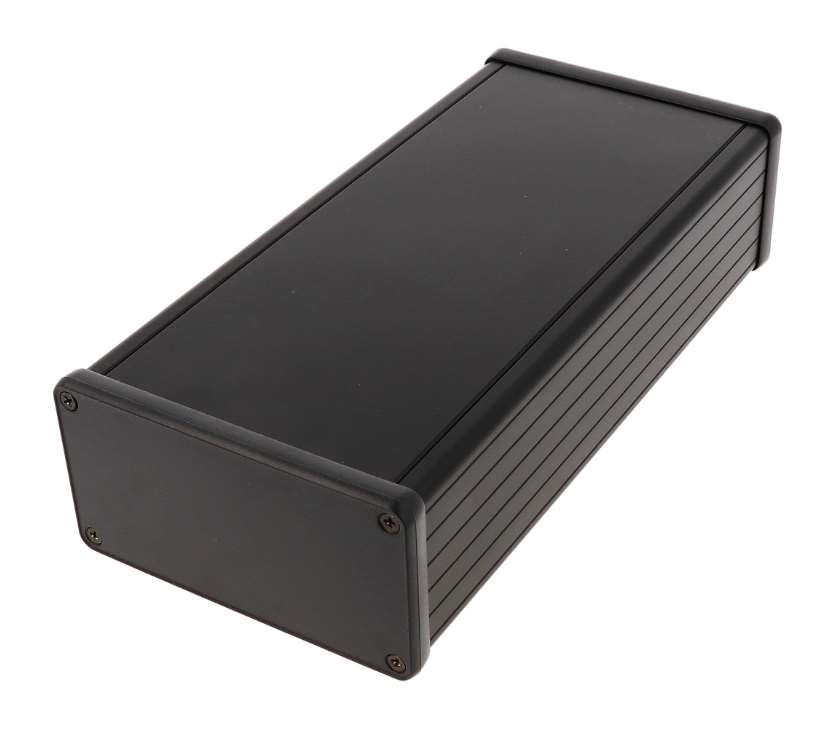 Kutija metalna elkosirano crna 220x103x53mm