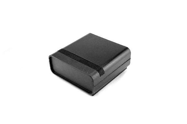 Kutija ABS plastična 157x155x69 crna sa otvorima za ventilaciju