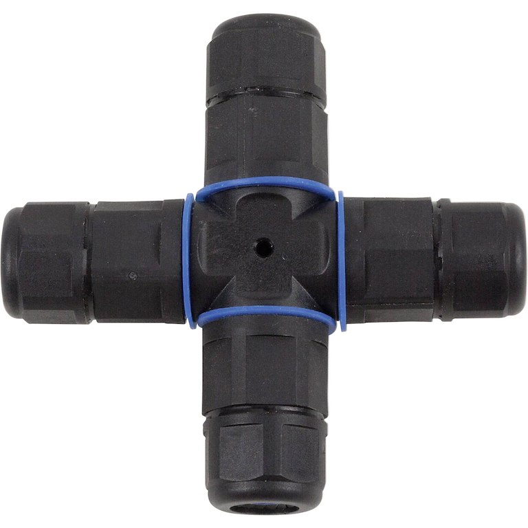 Spojnica za kablove vodootporna IP68 3 kontakta + oblik 230V Heitronic 45613