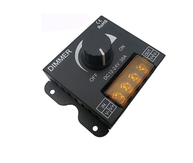 LED dimer 1x30A 12/24VDC 1 kanalni