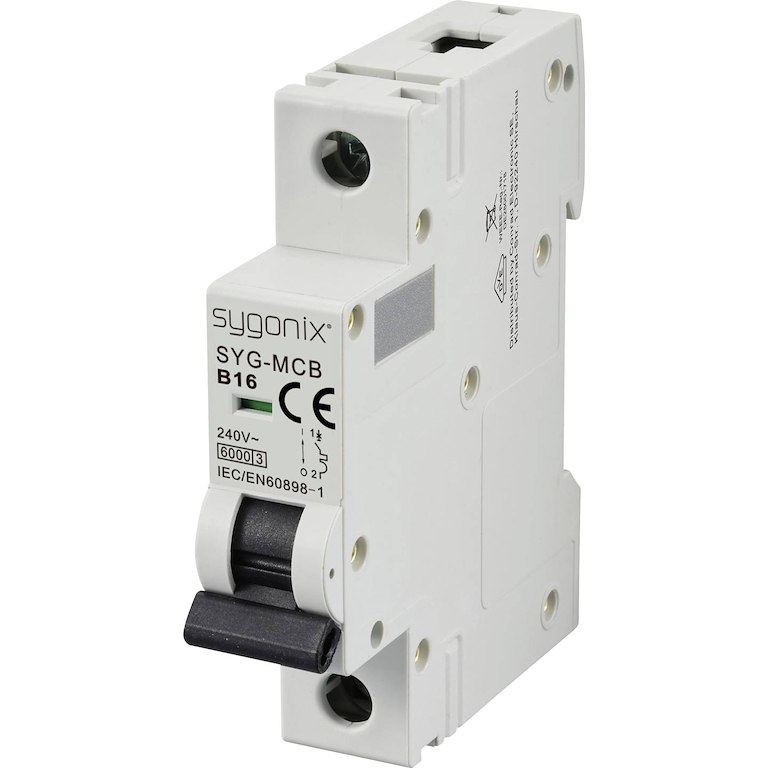 Sygonix SY-6437976 SYG-MCB 1P/B2/6KA MCB automatski osigurac 1-pin 2 A 240 V AC
